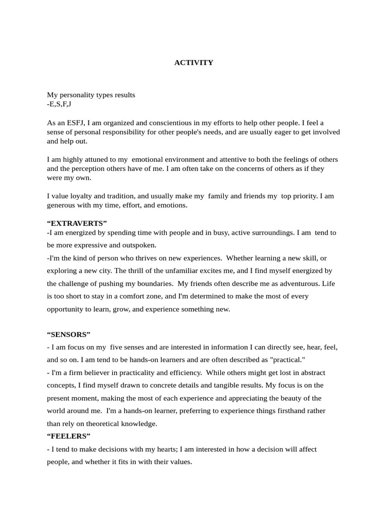 Crim 2 Type of Personality | PDF | Feeling | Empathy
