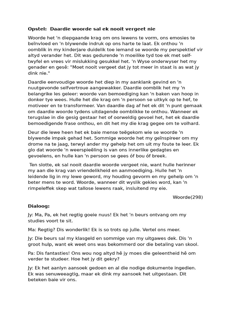 Opstel | PDF