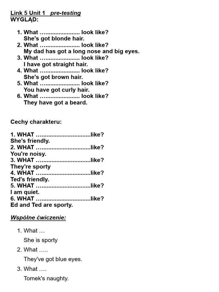 Link 5 U1 Pre Test | PDF