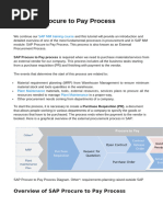 SAP MM Procurement Process Flow Chart | PDF | Invoice | Receipt