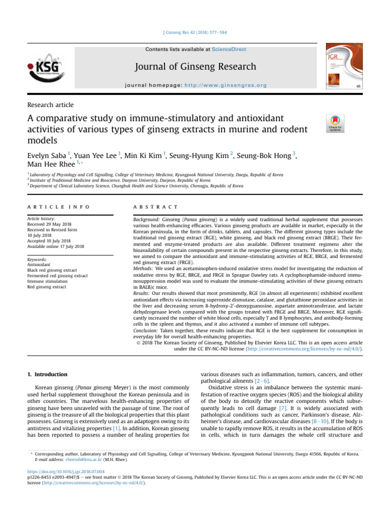 A Comparative Study On Immune-Stimulatory and Antioxidant Activities of ...