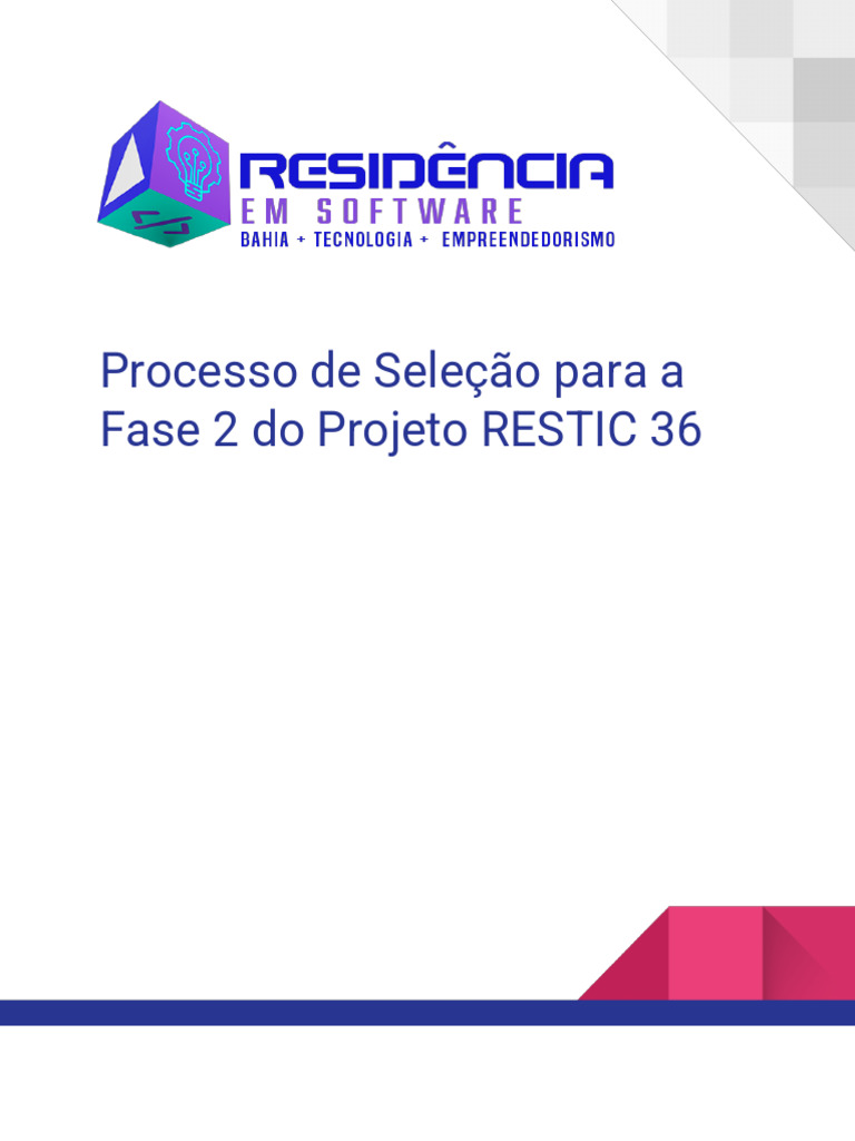 Seleção para Fase 2 do Restic 36 | PDF