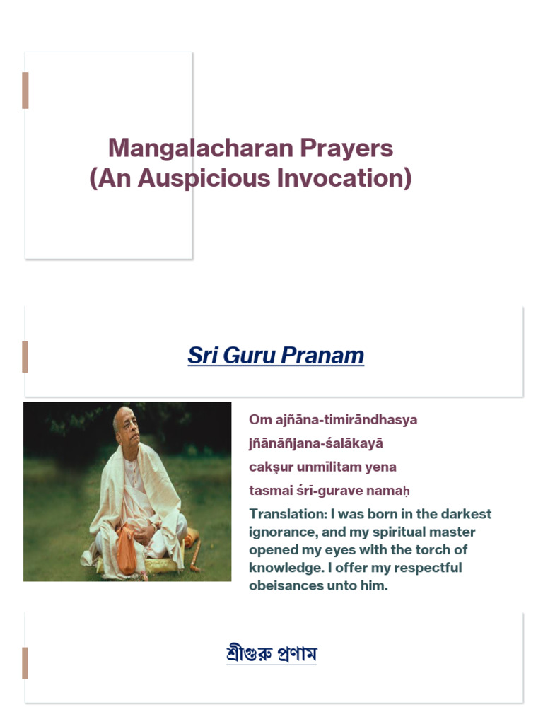 Mangalacharan | PDF