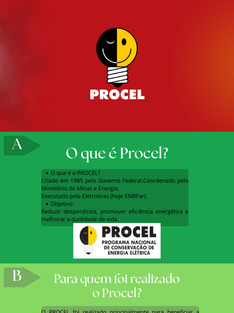 O que é o PROCEL e seus projetos | PDF