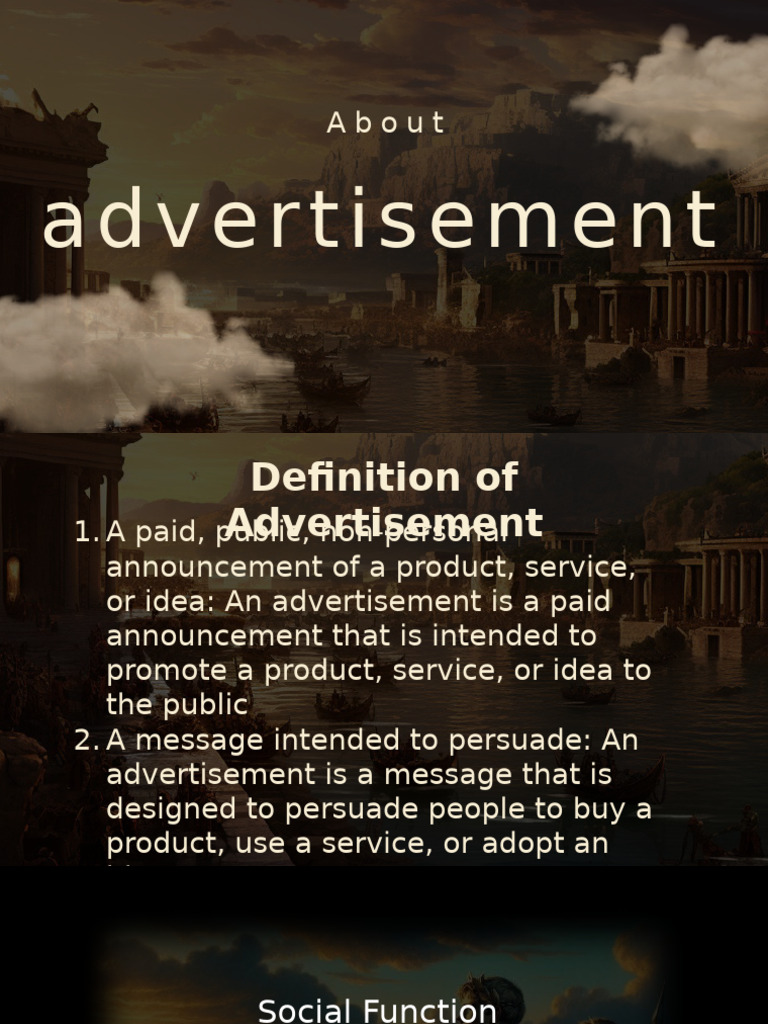 Understanding Advertisements | PDF