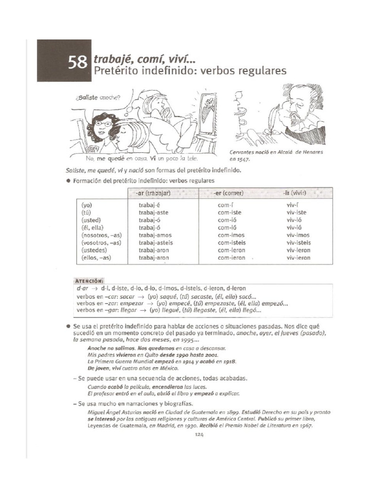 Pretérito Indefinido, Perfecto e Imperfecto | PDF