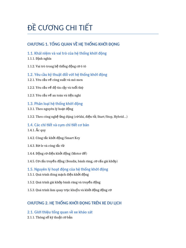 De Cuong Chi Tiet 123 | PDF