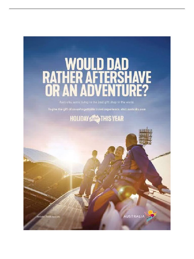 Dad's Adventure vs. Aftershave Appeal | PDF | Advertising | Human ...