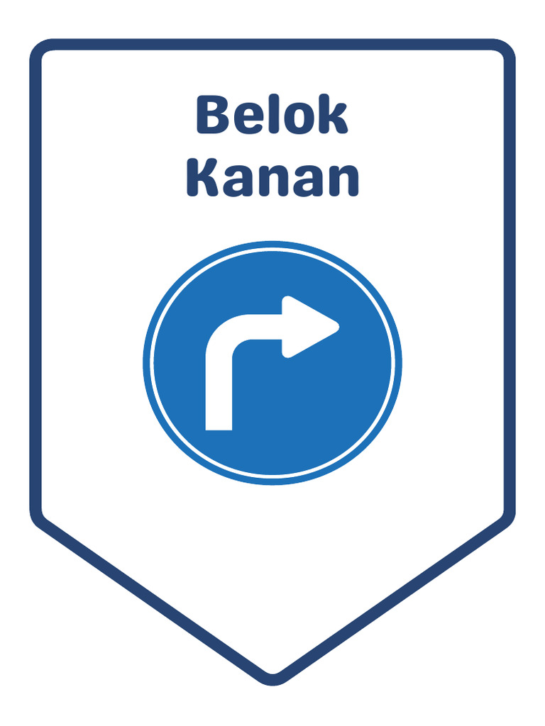 Rambu Perintah Lalu Lintas Bendera Bunting Bahasa Indonesia SD Kelas 3 ...