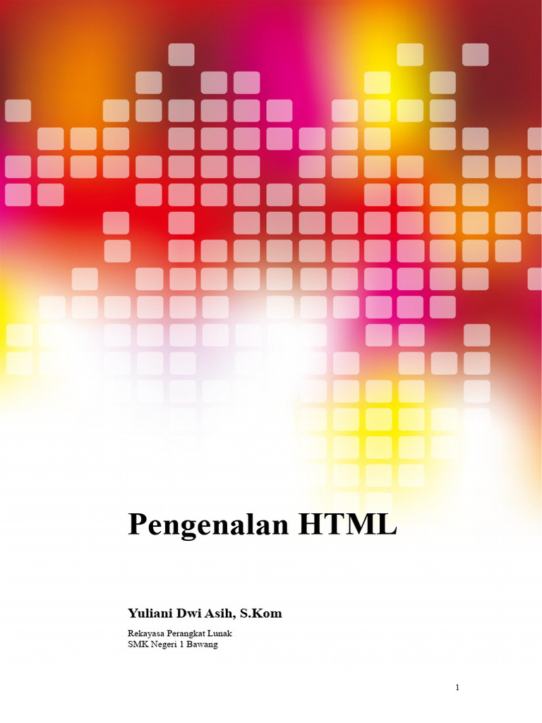 Pengenalan HTML | PDF