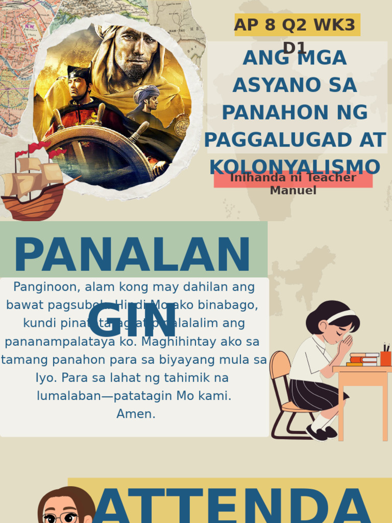 Ang Mga Asyano Sa Panahon NG Paggalugad at Kolonyalismo: Ap 8 Q2 Wk3 D1 ...
