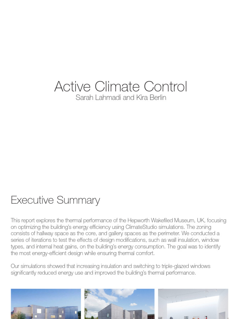 Optimizing Energy Efficiency at Hepworth Museum | PDF