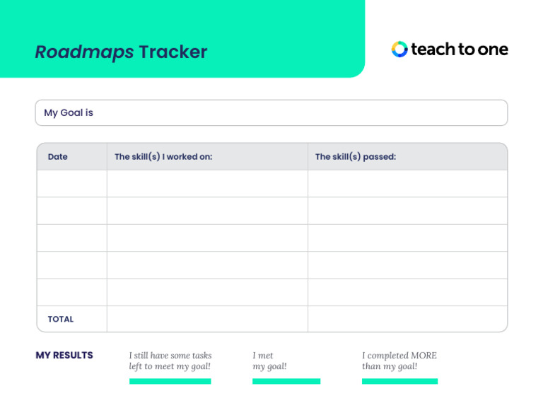 TEMPLATE Roadmaps Tracker - Color | PDF