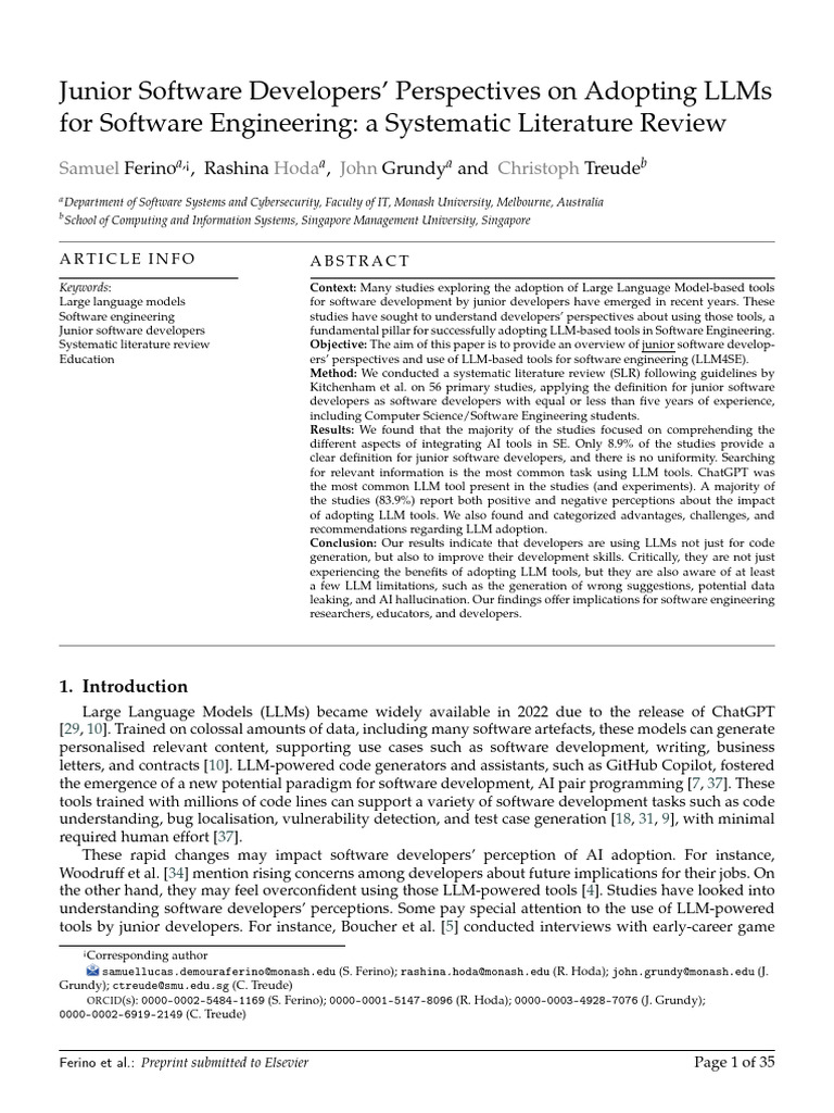 4- Junior Software Developers Perspectives | PDF | Artificial ...
