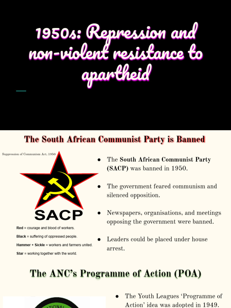 South Africa's Anti-Apartheid Resistance | PDF | African National ...