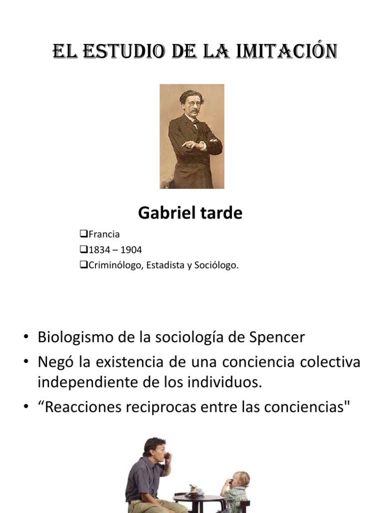 Gabriel Tarde | PDF | Sociología | Teorías filosóficas