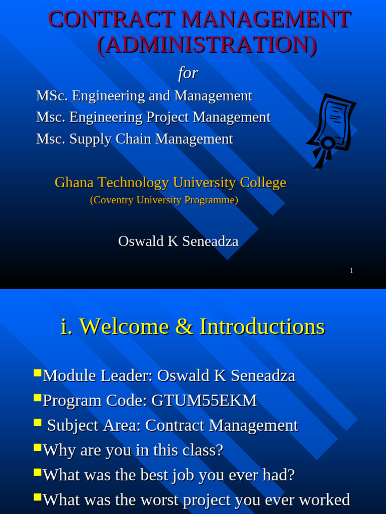 Contract Management for Project Success | PDF | Offer And Acceptance ...