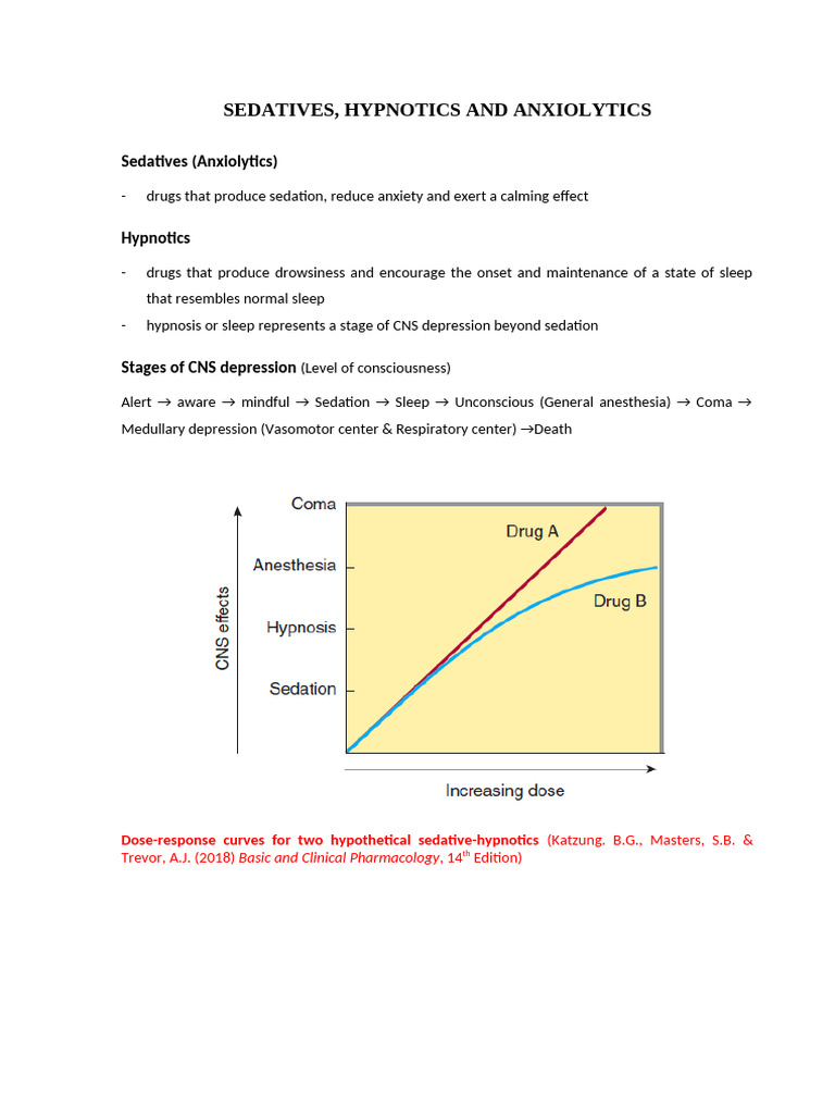 Overview of Sedatives and Hypnotics | PDF | Benzodiazepine | Insomnia