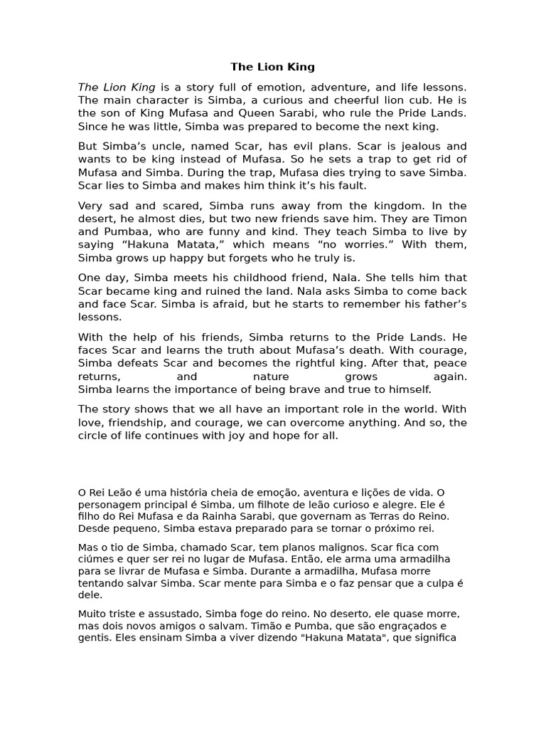 The Lion King | PDF