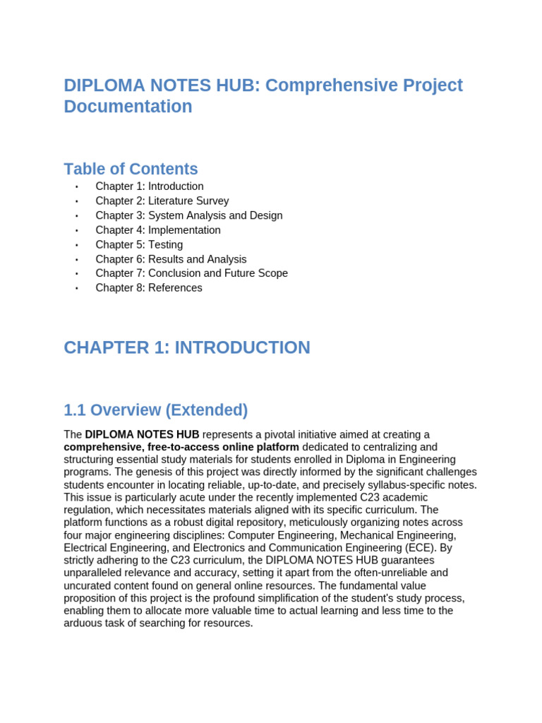 Diploma Notes Hub Overview | PDF | Databases | Client–Server Model