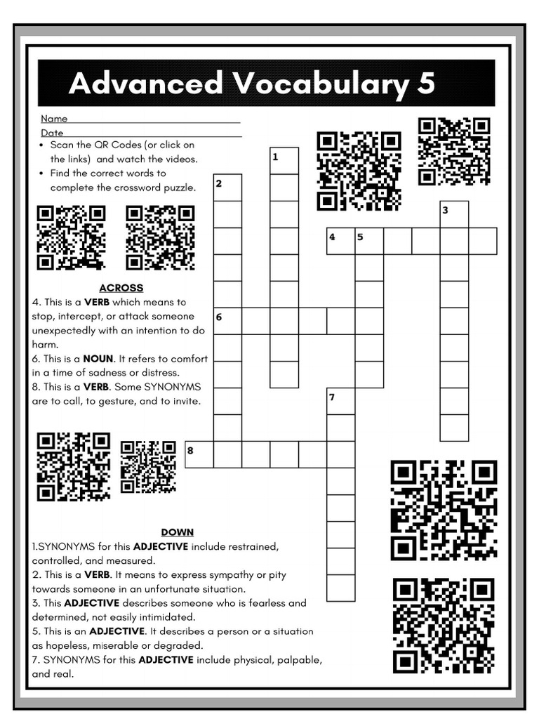 Advanced Vocabulary 5 149645 | PDF