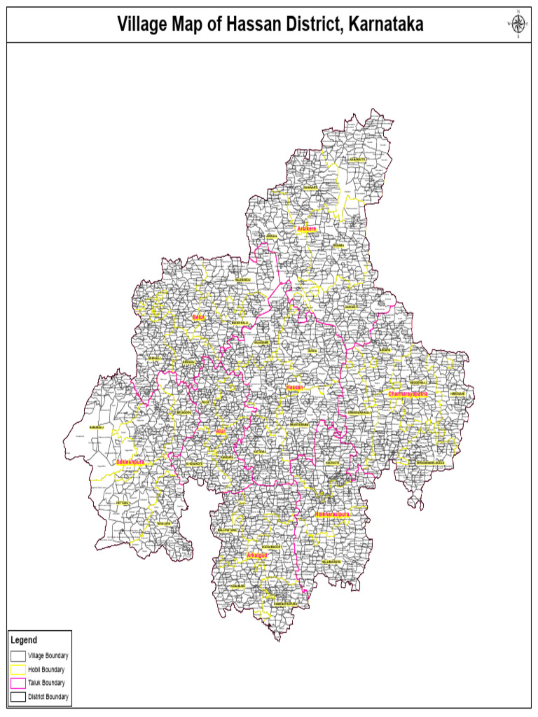 Village Map of Hassan District, Karnataka | PDF