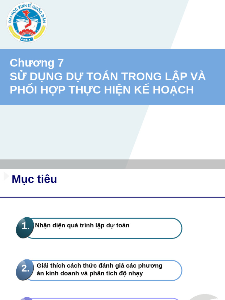 Chương 7 - Su Dung Du Toan Trong Lap Va Phoi Hop Thuc Hien KH | PDF