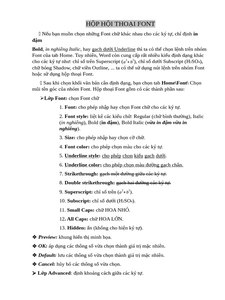 HỘP HỘI THOẠI FONT (Bùi Thanh Phương Thảo) CD25nhom13 | PDF