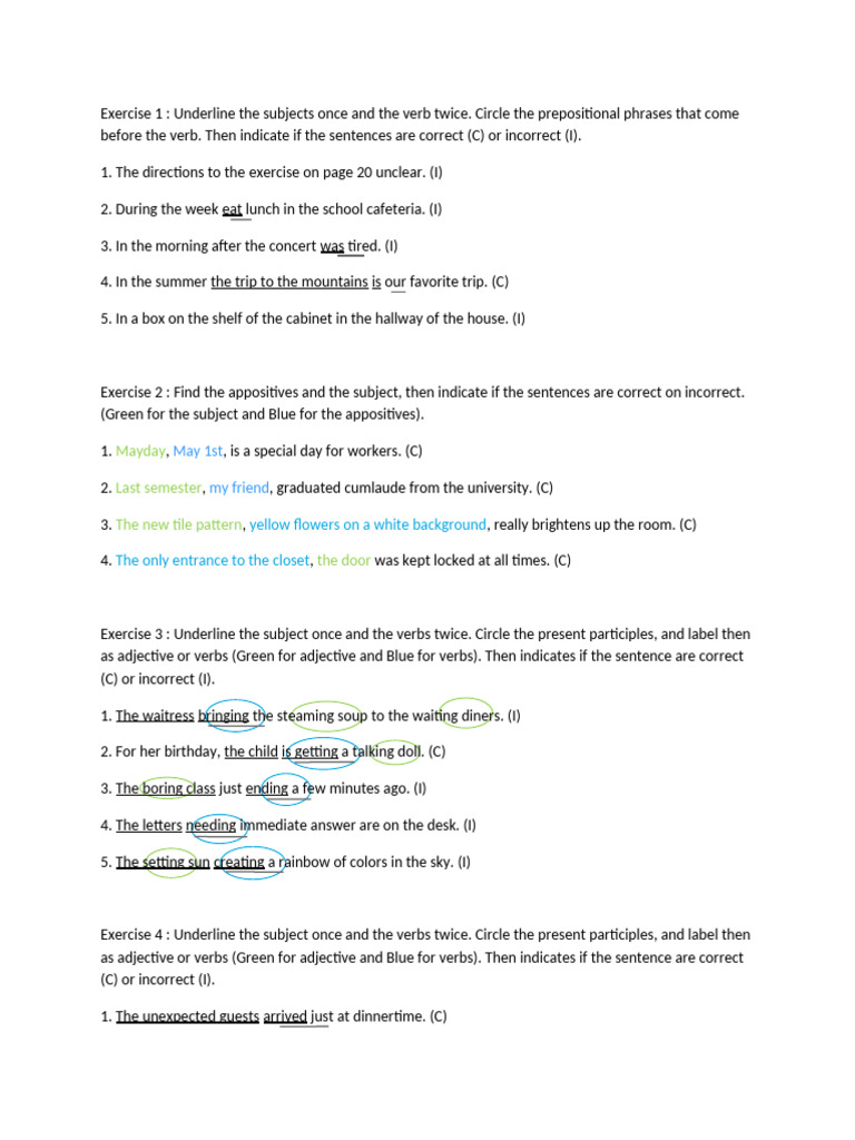 Tugas Bahasa Inggris, Exercise 1,2,3, Dan 4 | PDF