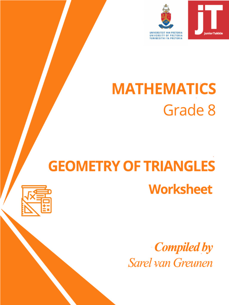 Gr8 Geometry of Triangles Worksheet | PDF | Triangle | Elementary ...