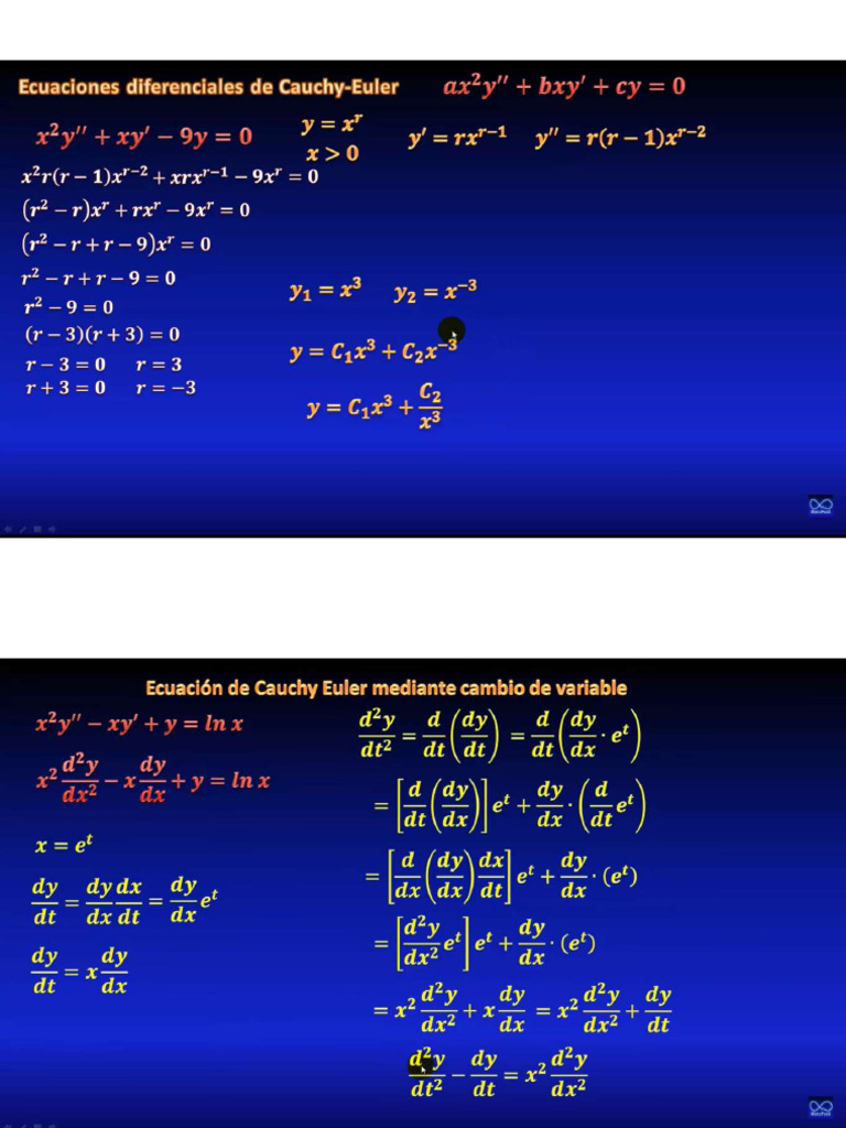 Cauchy Euler | PDF