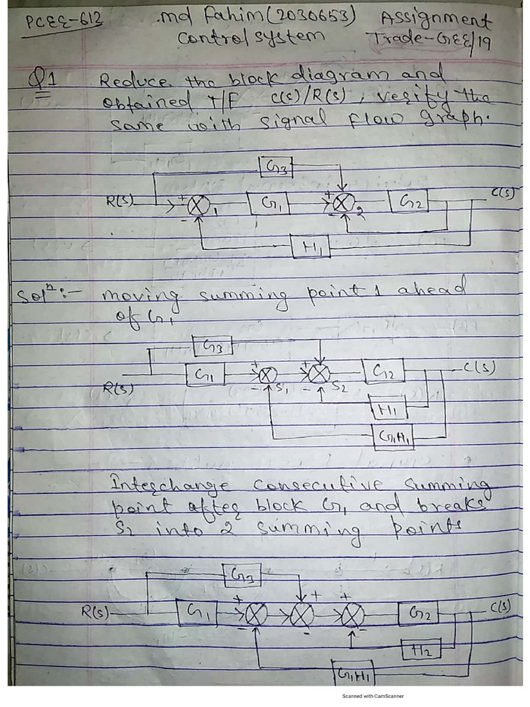 MD Fahim (2030653) Assignment Control System | PDF