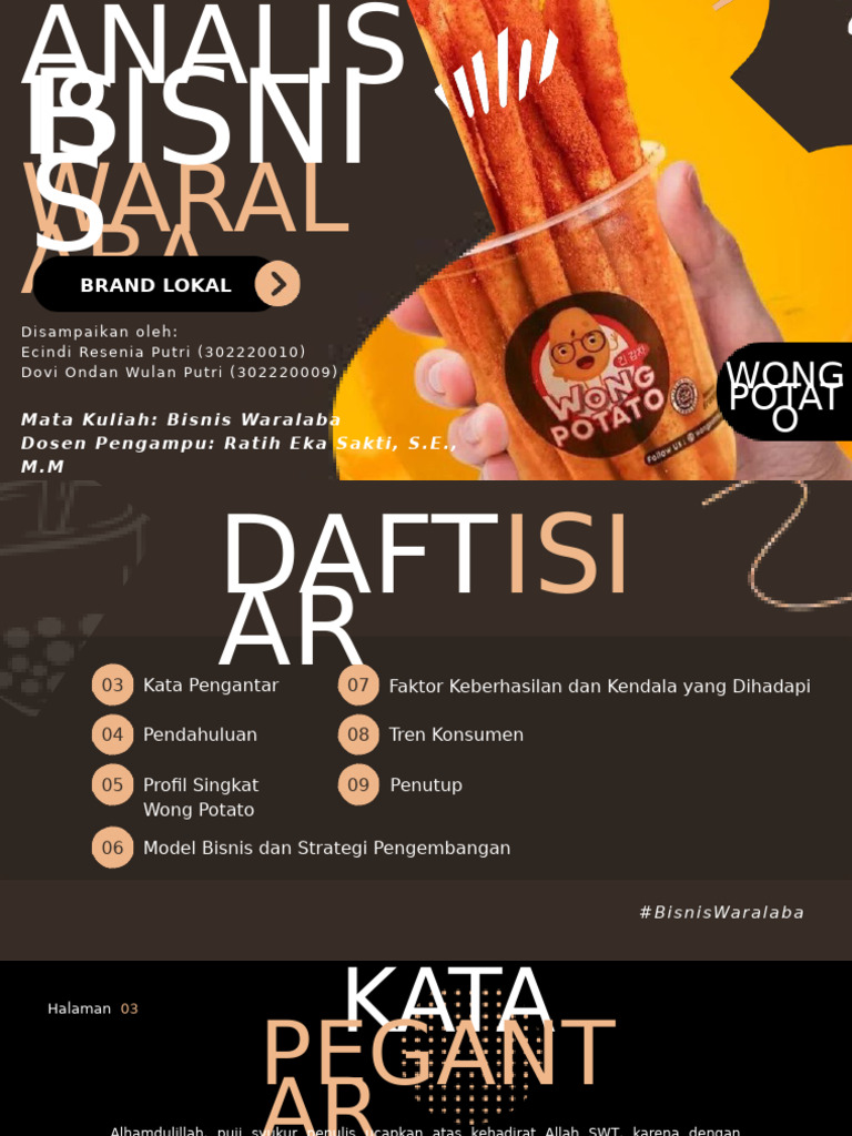 Analisis Waralaba Wong Potato | PDF