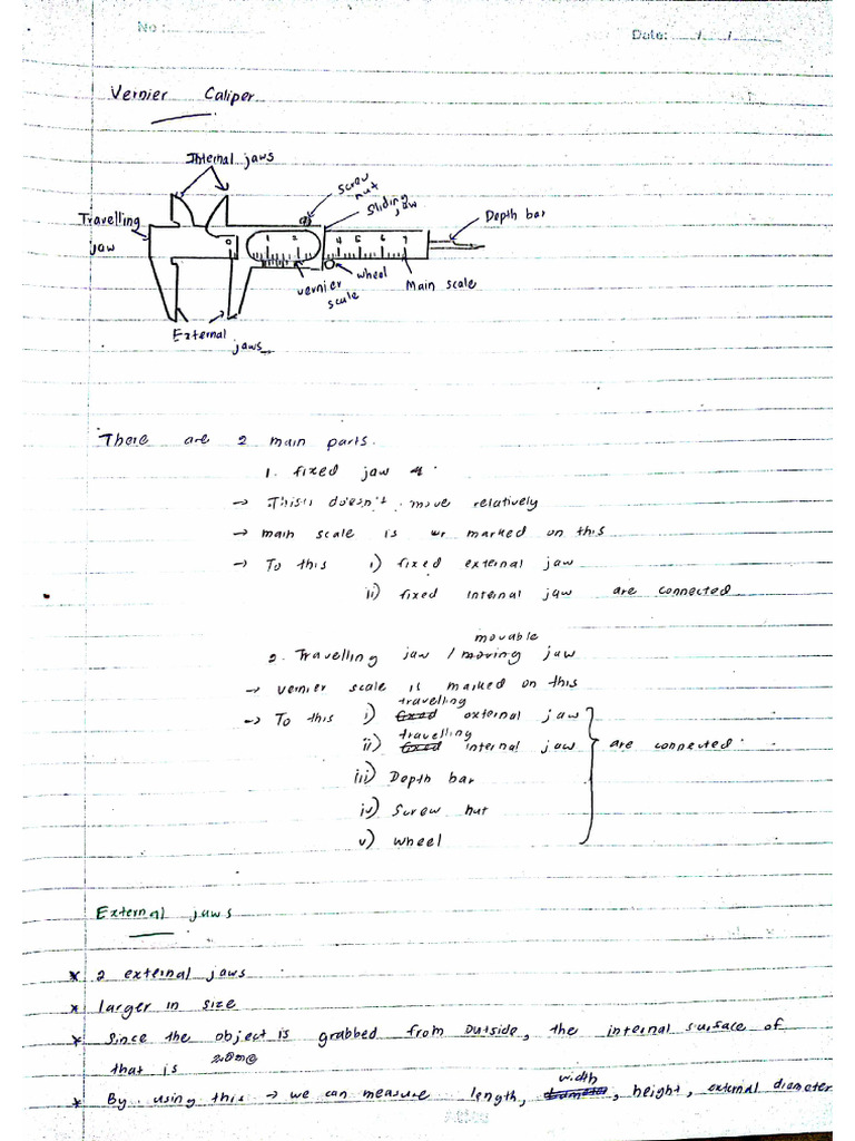 Vernier Calliper | PDF