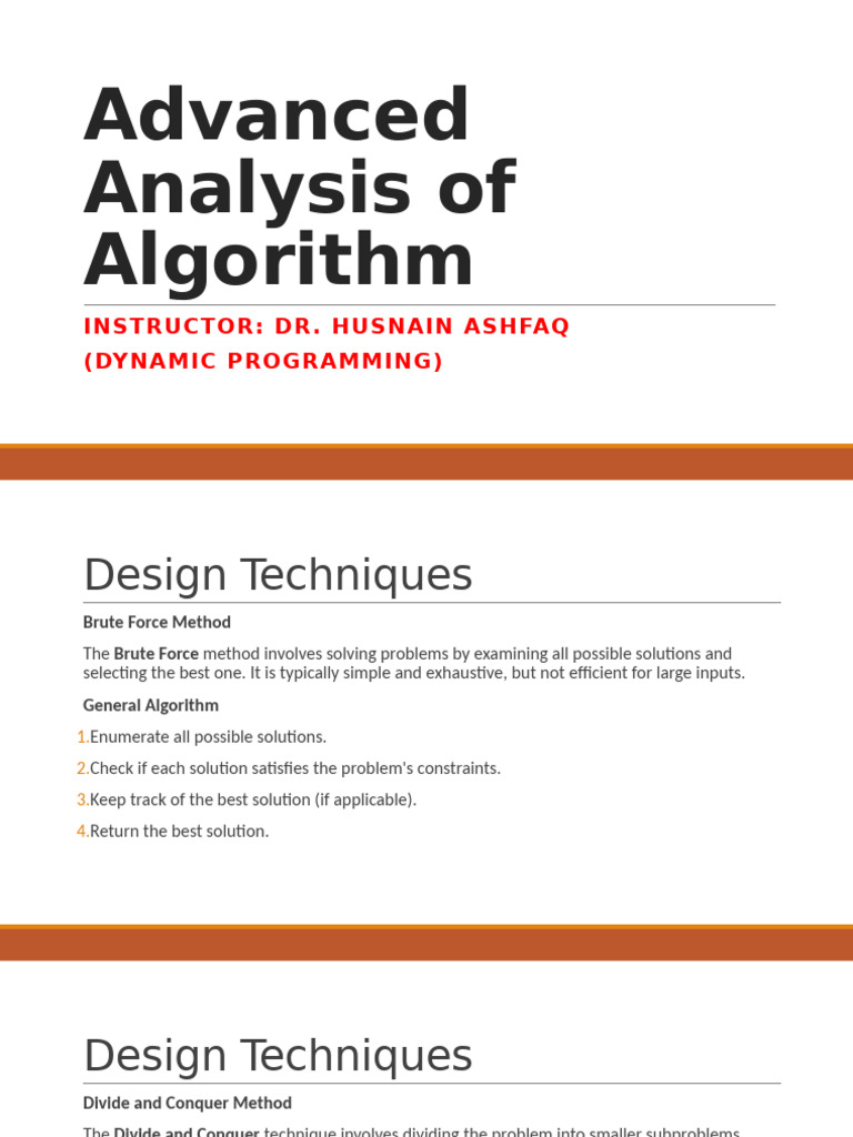 Brute Force Method | PDF | Dynamic Programming | Mathematical Optimization