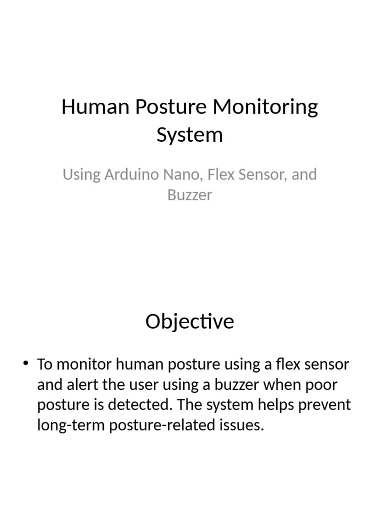 Human Posture Monitoring Arduino | PDF
