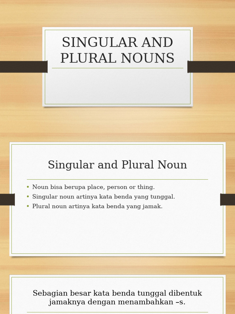 Noun Singular Plural | PDF