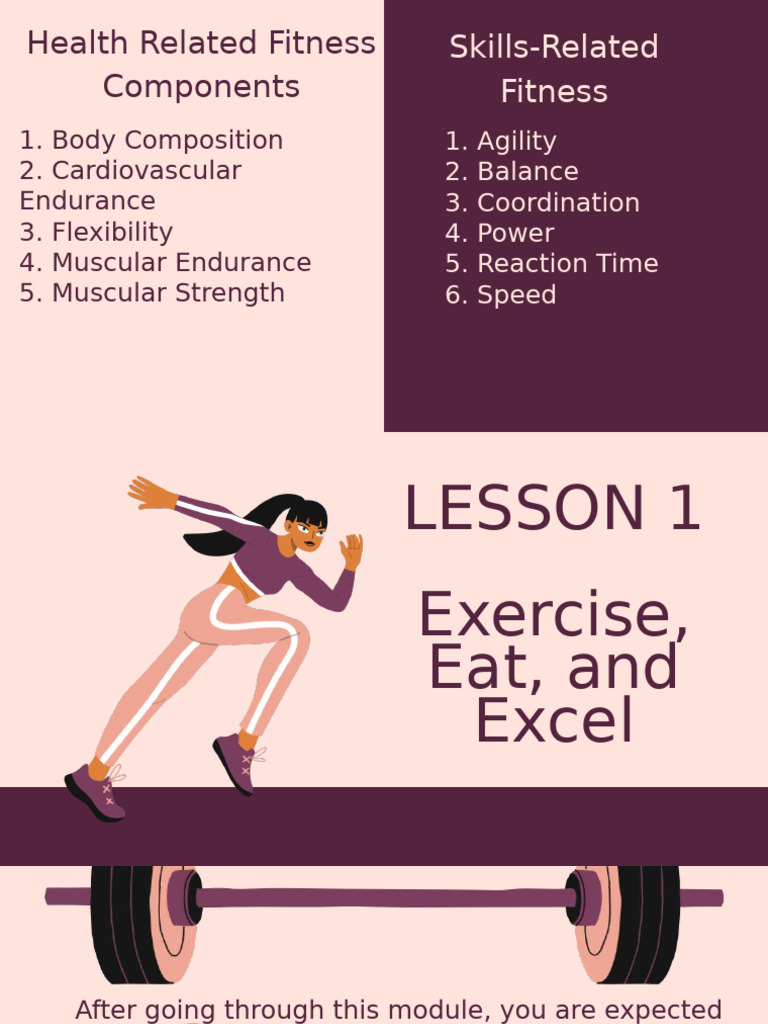 Physical Education Physical Fitness Educational Presentation in Beige ...