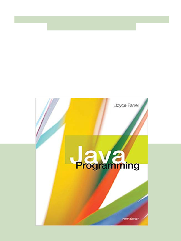 Java Programming 9th Edition Joyce Farrell Solutions Manual online ...