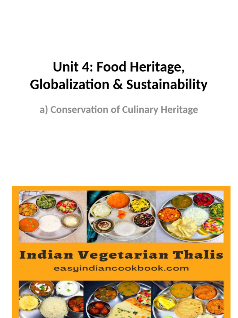 Culinary Heritage and Globalization Impact | PDF | Conservation Biology ...