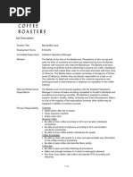 Broista Job Description at Dutch Bros | PDF