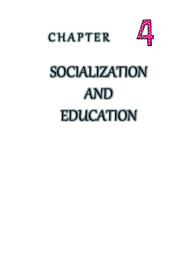 Socialization and Education Insights | PDF | Socialization | Teachers