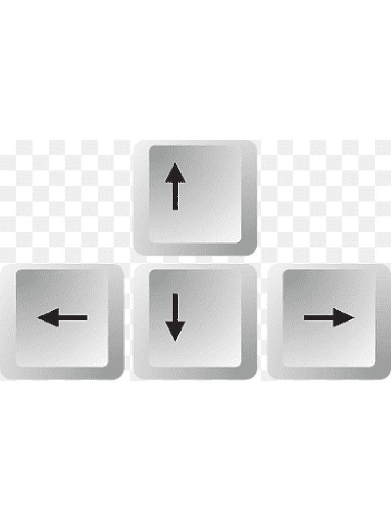 PNG Transparent Grey Arrow Keys Art Keyboard Arrow Keys Computer ...