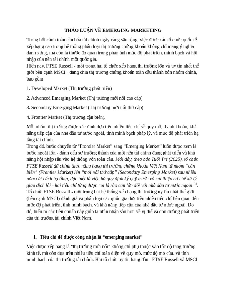 Emerging Market | PDF