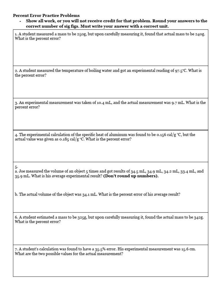 #4 HW - Density & % Error | PDF
