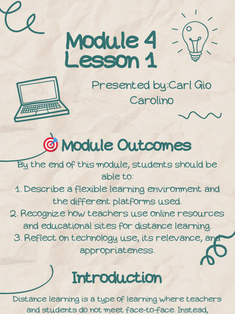 Online Distance Learning Strategies | PDF | Educational Technology ...
