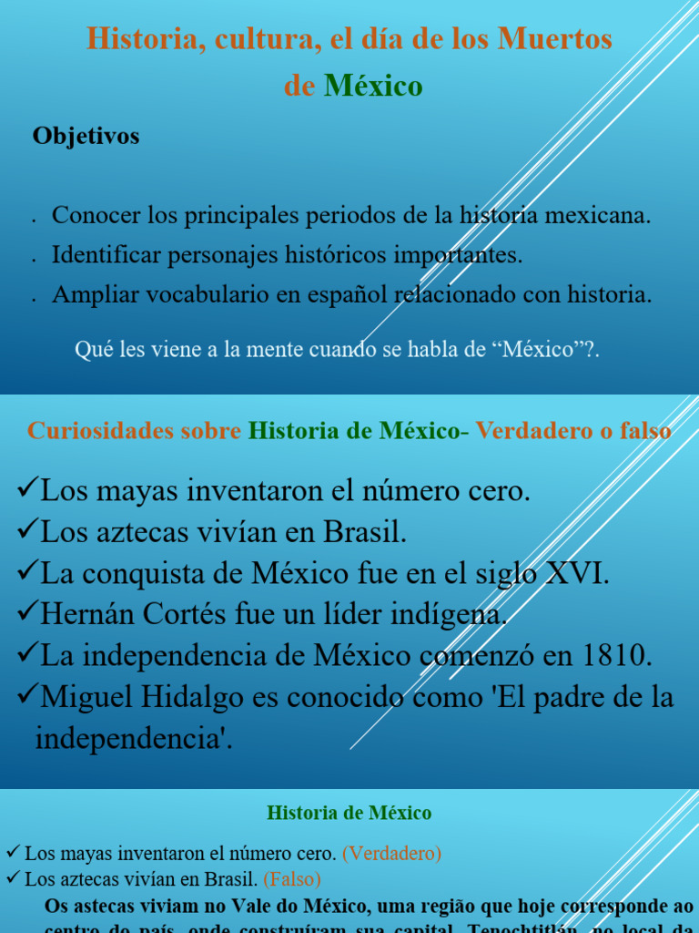 Historia y Cultura de México: Claves y Curiosidades | PDF | America ...