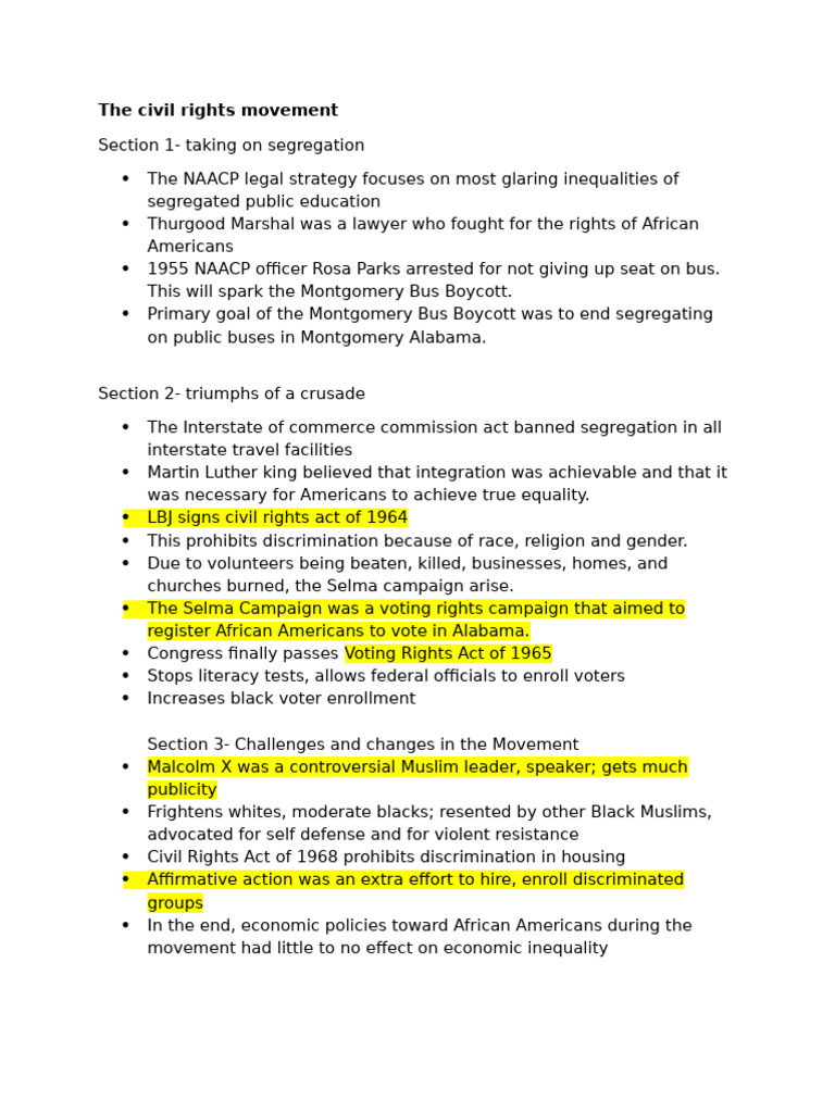 Chapter 29 History Notes | PDF