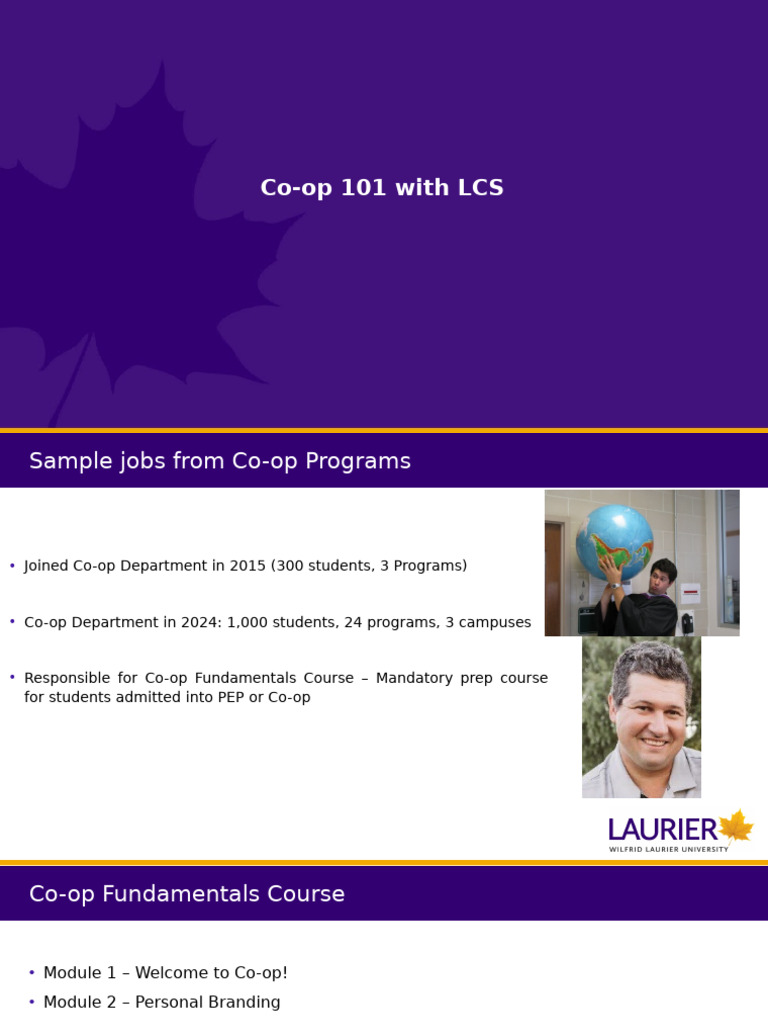 Co-Op 101 LCS Oct 2 2025 | PDF | Computing | Information Technology