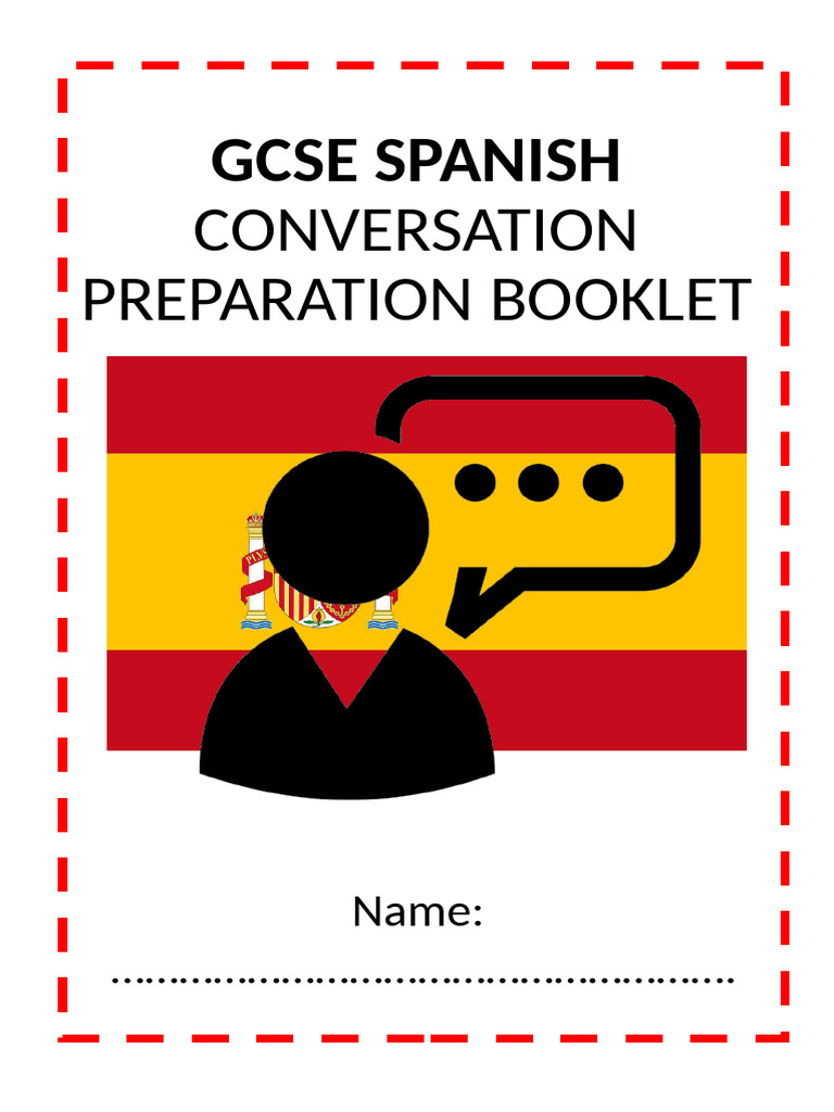 Gcse Spanish Conversation Prep Booklet From 2024 | PDF